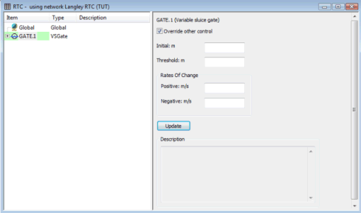 RTC Window Editor - Regulator Pane